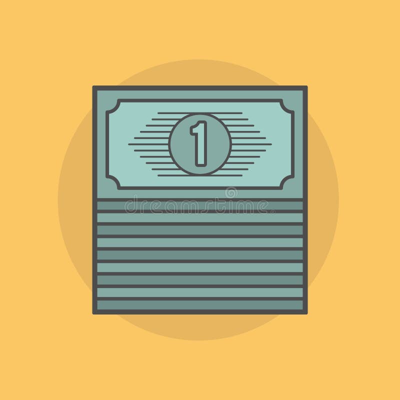 Stack of banknotes stock vector. Illustration of dollar - 49086788