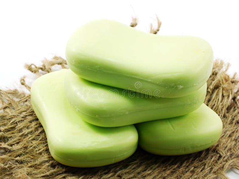 Stack Bar of Natural Soap for Cleaning and Healthy Stock Photo - Image ...
