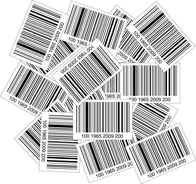 Stack of barcodes stock vector. Illustration of line, price - 8399434