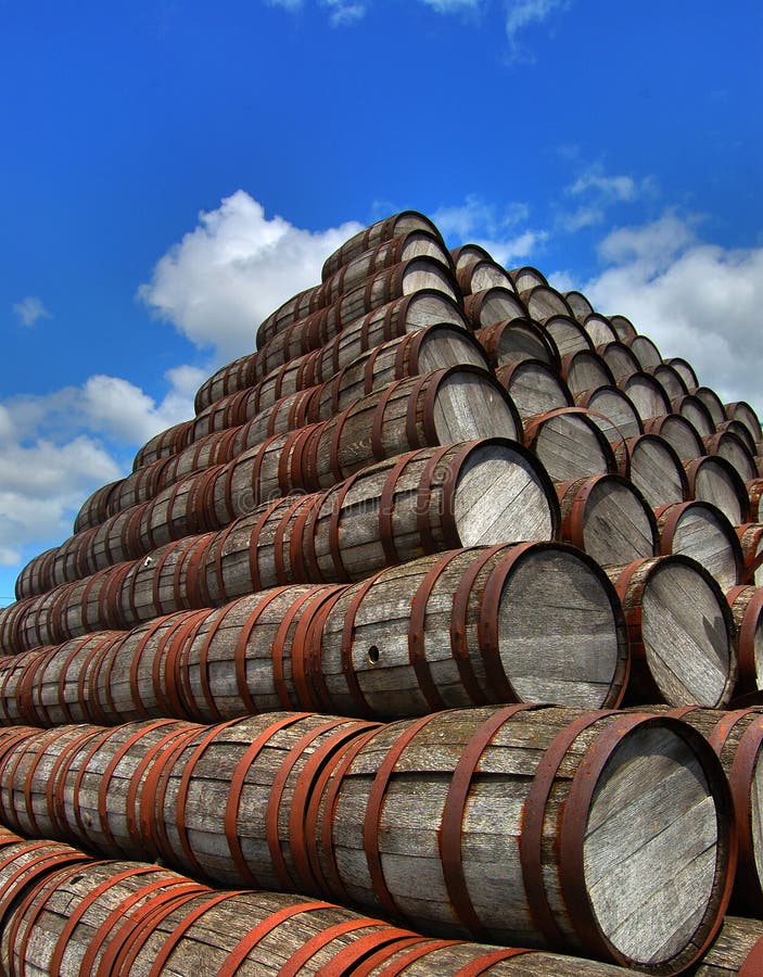Stack of oil barrels stock image. Image of industry, disposal - 61207317