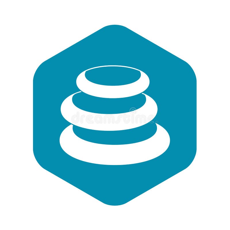 Stack of Basalt Balancing Stones Icon Stock Vector - Illustration of ...