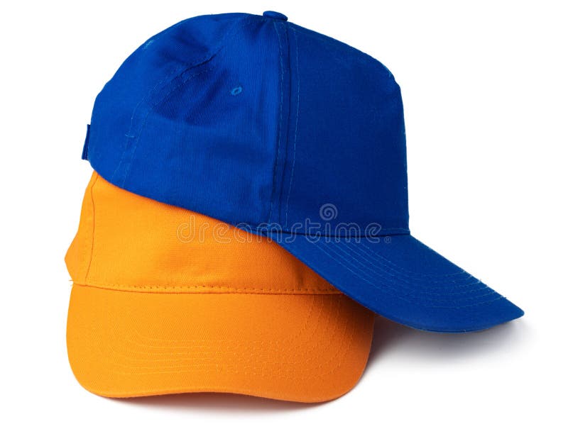 Stack of Baseball Caps Isolated on White Background Stock Photo - Image ...