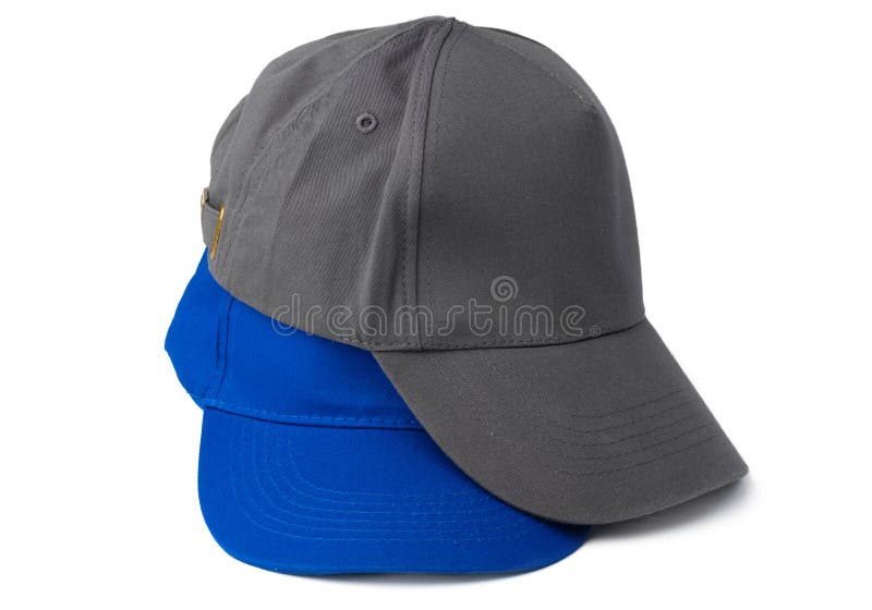 Stack of Baseball Caps Isolated on White Background Stock Image - Image ...