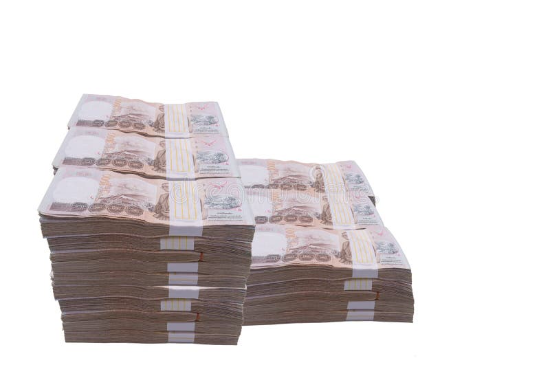 Stack of 1000 Bath Thai Money : Thailand Currency 1000 Bath, Ban Stock ...