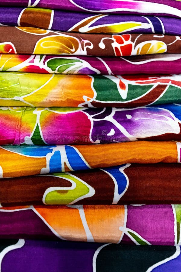 Stack of Batik. stock image. Image of bright, assortment - 120724709