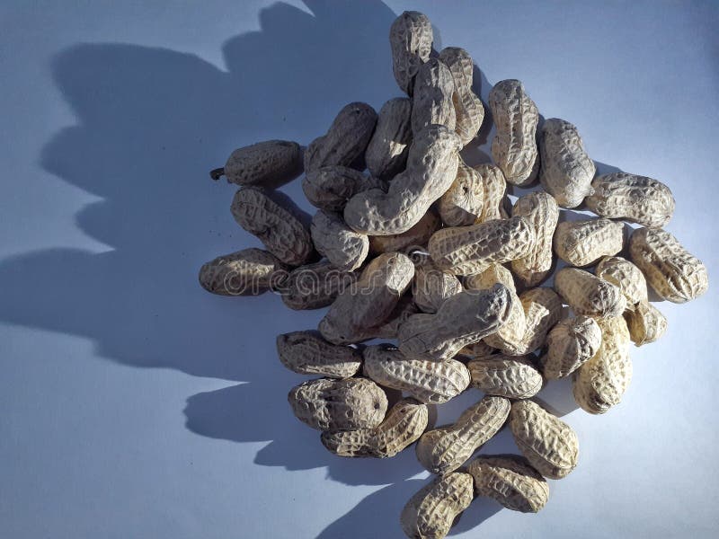 Stack of Beans on a White Background with Light and Shadow Stock Image ...