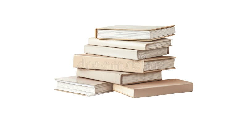 Stack of Beige Books . Knowledge, Education, and Learning Concept ...