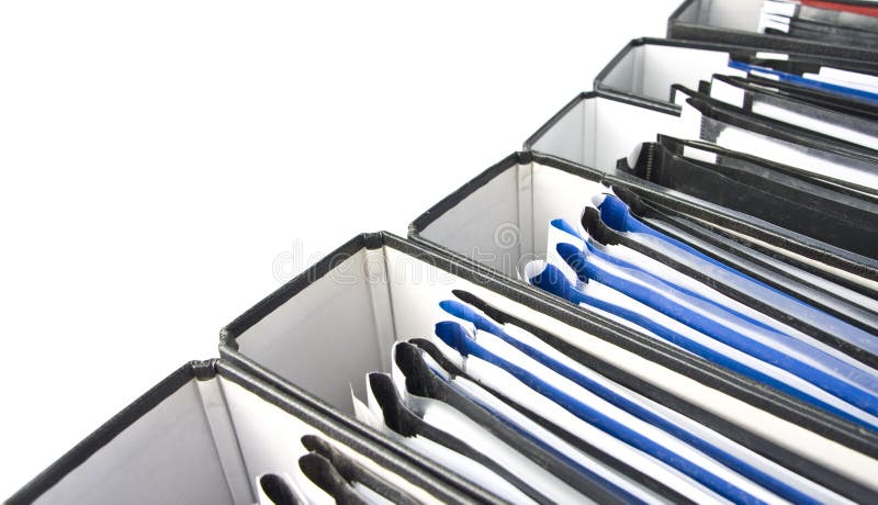 Stack of Binders with Files Stock Photo - Image of binder, group: 13707104