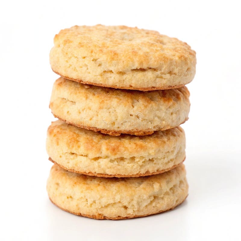 Stack of biscuits stock illustration. Illustration of bakery - 357642577