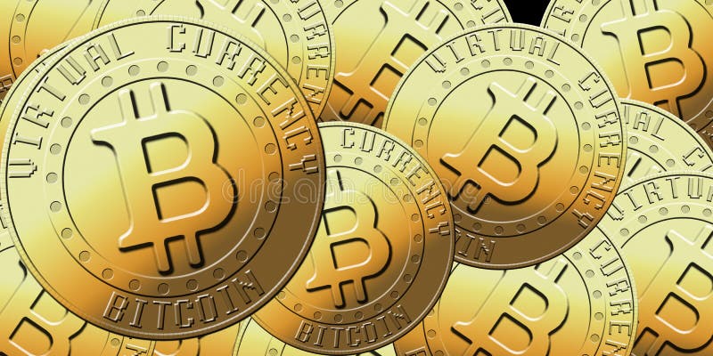 Stack of bitcoins stock illustration. Illustration of bitcoin - 98695072