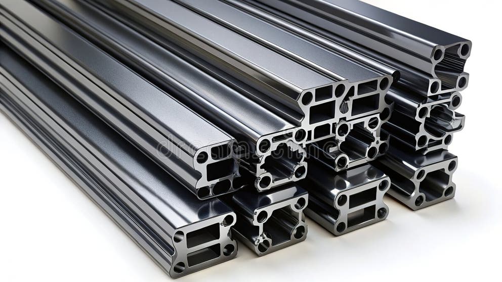 Stack of Black Anodized Aluminum Extrusion Bars a HighQuality ...