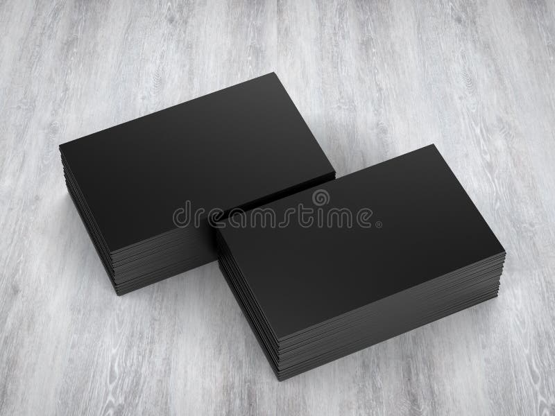 Stack of black name cards stock image. Image of business - 78603729
