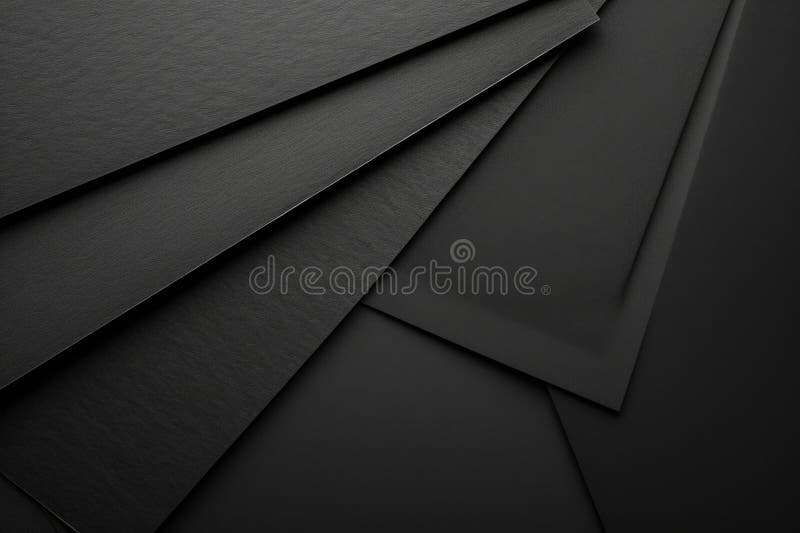 A Stack of Black Sheets of Paper Ready for Use in Various Projects ...