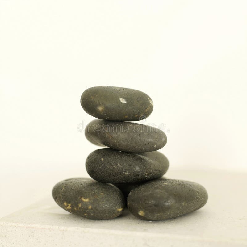 A Stack of Black Stones. Conceptual Image Shot Stock Image - Image of ...