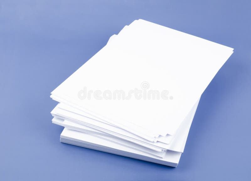 Stack Empty White Sheets A4 Paper Stock Photos - Free & Royalty-Free ...