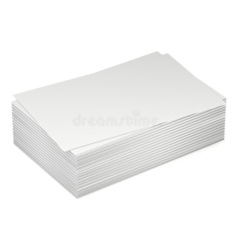 Stack of Blank Business Cards. Stock Illustration - Illustration of ...
