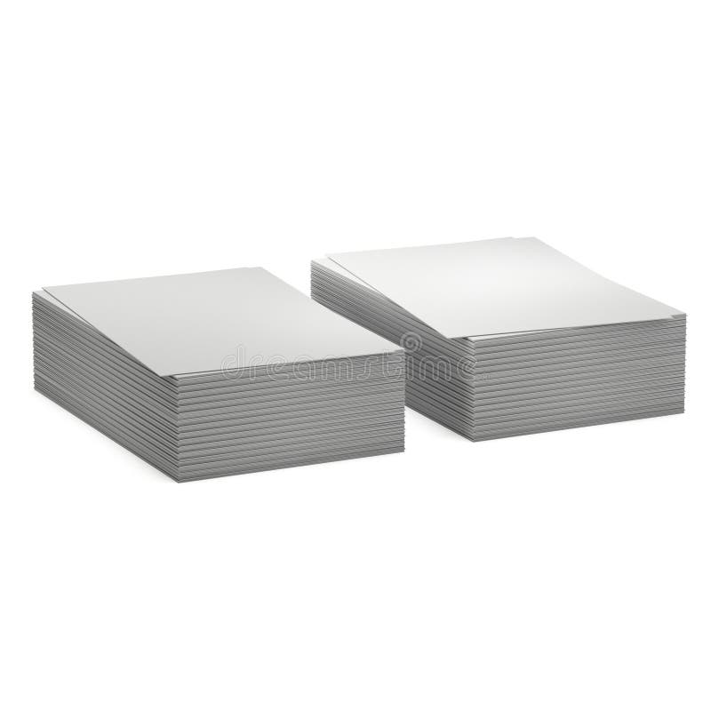 Stack of Blank Business Cards. Stock Illustration - Illustration of ...