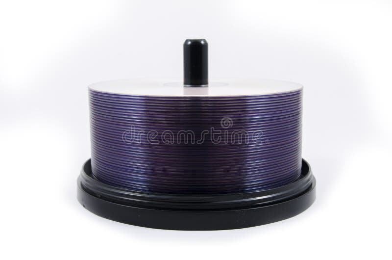 Stack of blank discs stock photo. Image of burner, round - 32372382