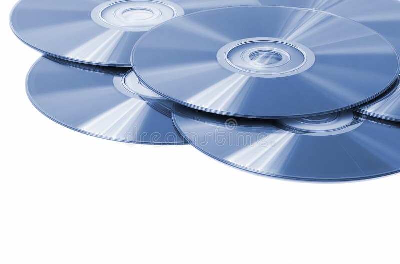 Stack of Blank Dvd Isolated Stock Image - Image of disk, colored: 7960589