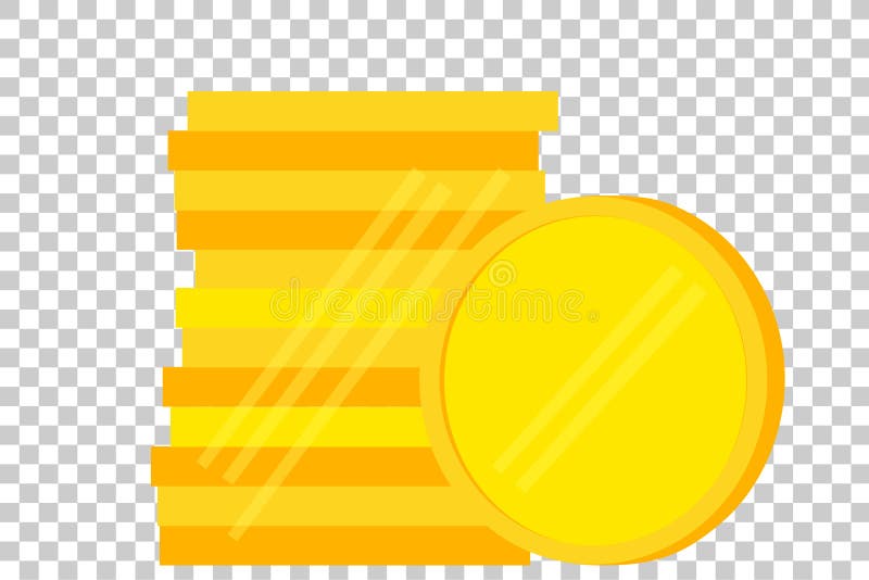 Stack of Blank Golden Coin stock vector. Illustration of price - 75982367