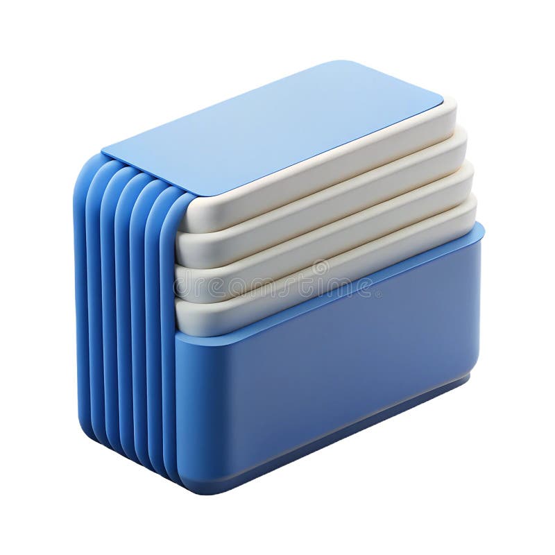 Blank index cards stack stock illustration. Illustration of cards ...