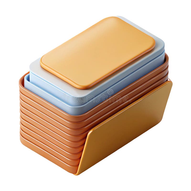 Blank index cards stack stock illustration. Illustration of stationery ...