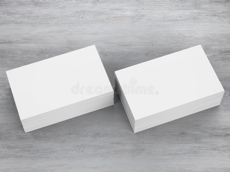 Stack of blank name cards stock illustration. Illustration of visiting ...