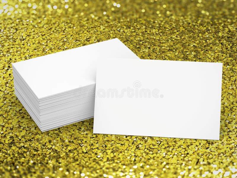 Stack of blank name cards stock illustration. Illustration of card ...