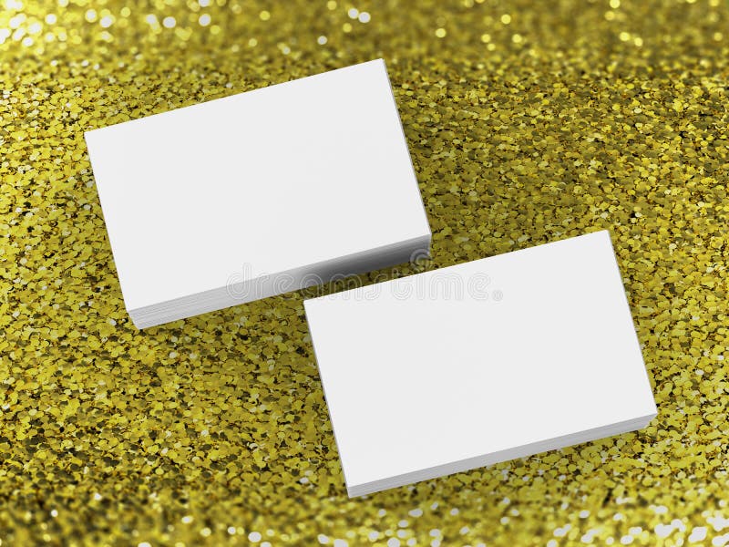 Stack of blank name cards stock illustration. Illustration of copy ...