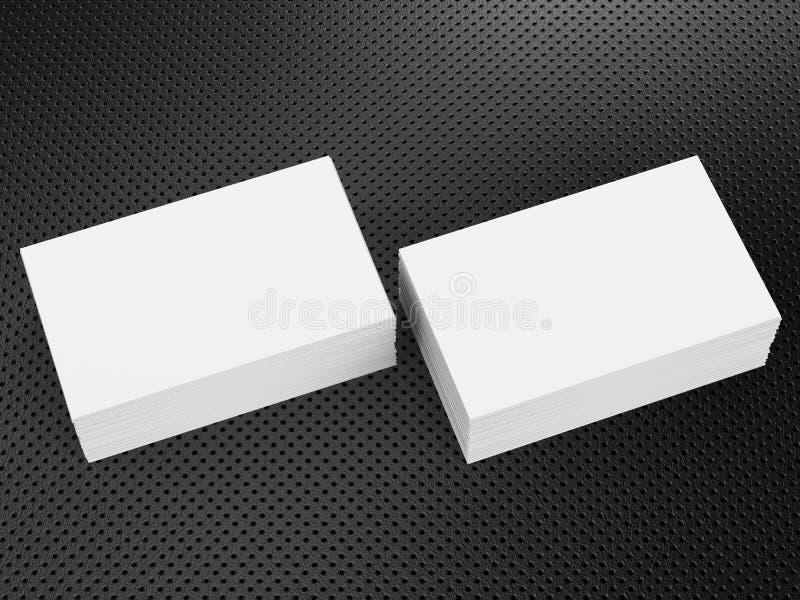 Stack of blank name cards stock illustration. Illustration of name ...