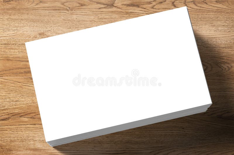 Stack of blank name cards stock photo. Image of corporate - 83245572