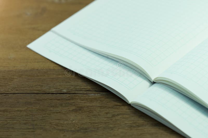 Stack Blank Notebook on Wooden Table for Learning Japanese Language ...