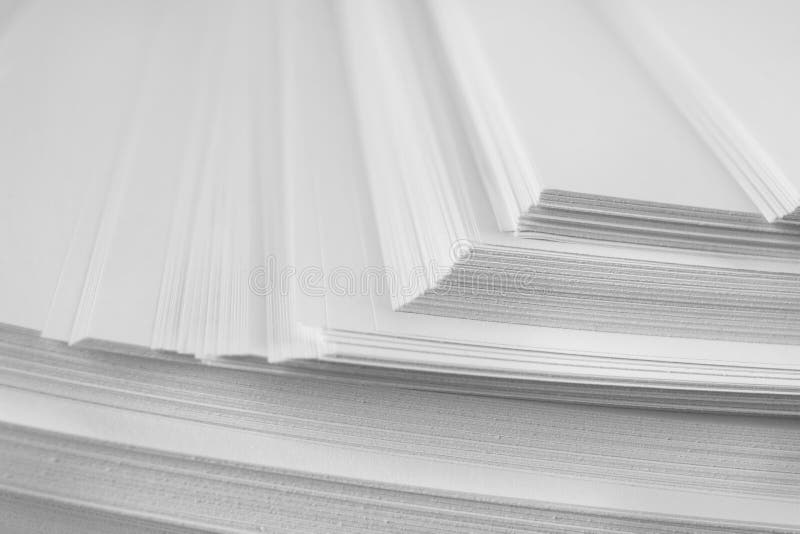 Stack of Blank Paper As Background Stock Photo - Image of bureaucracy ...