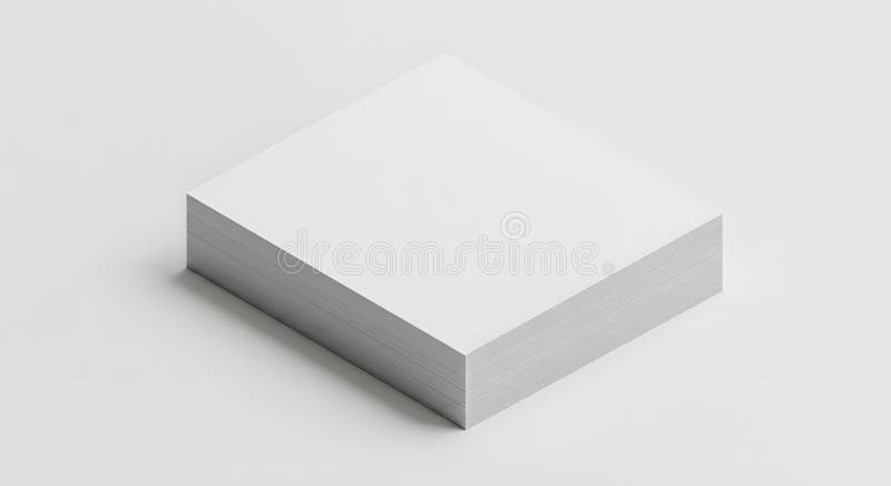 Stack of Blank Paper stock photo. Image of invitation - 373464014