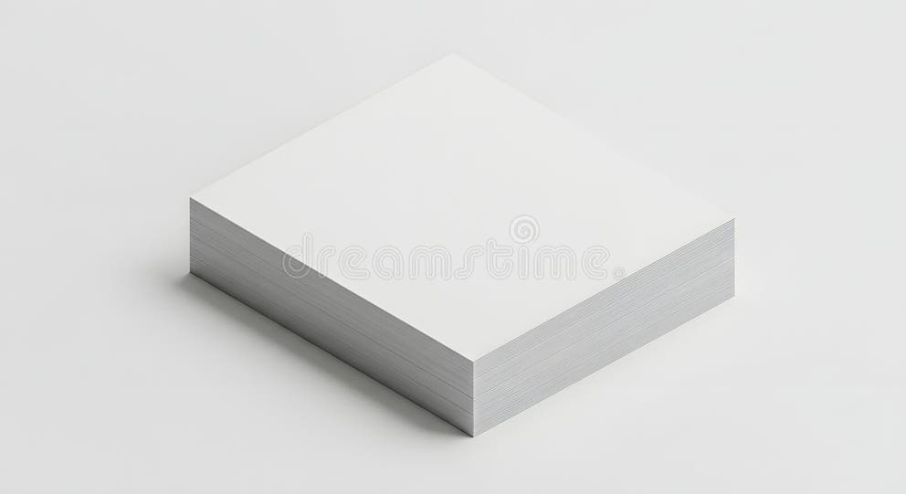 Stack of Blank Paper stock photo. Image of invitation - 373464014