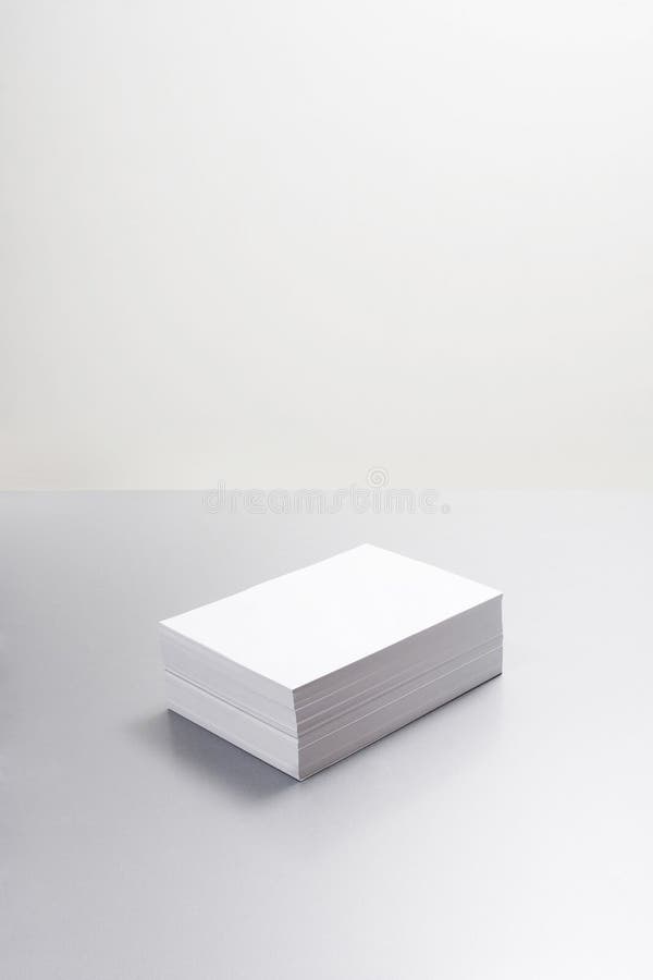 A stack of blank papers stock photo. Image of ideas - 186457518