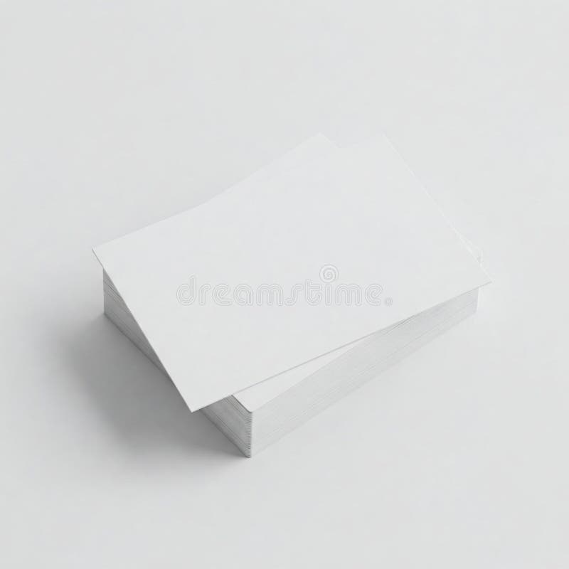 Blank Paper Stack Ideal Business Presentations Mockups Stock Photos ...