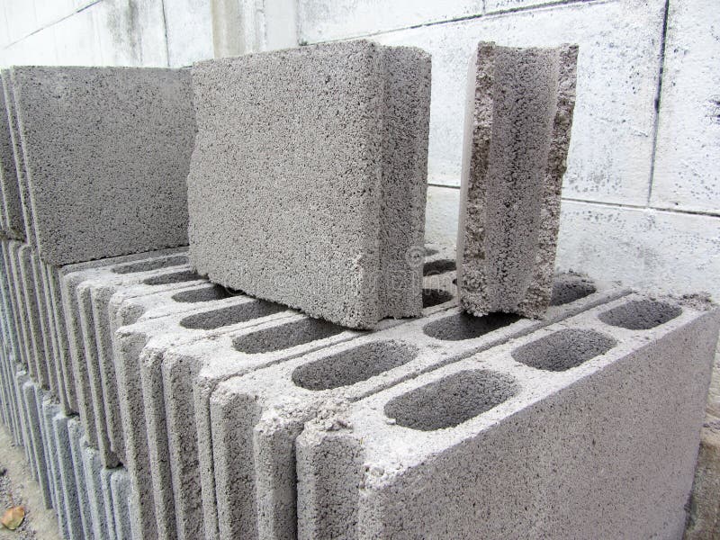 Stack of block brick stock photo. Image of concrete, work - 82514458