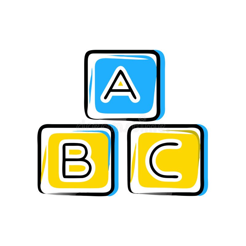 A Stack of Blocks with the Letters a, B, and C on Them Stock Photo ...