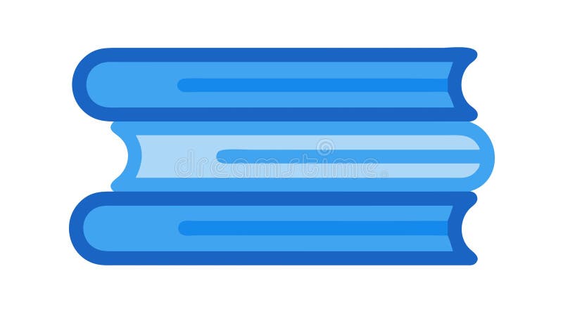 Stack of Blue Books Icon, Education, Learning and Library, Vector ...