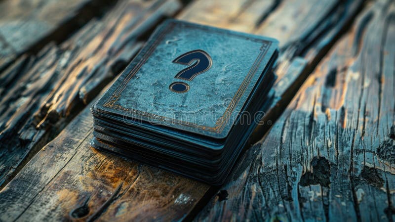 The Mysterious Stack of Cards.AI Generated Image Stock Image - Image of ...