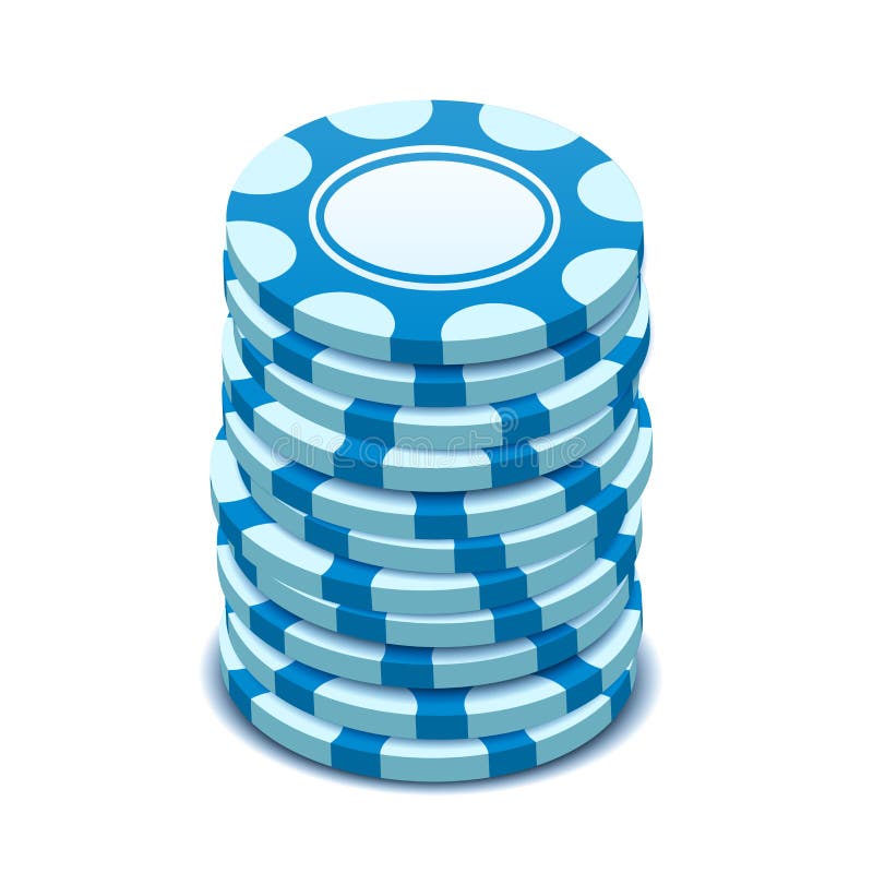 Blue Chips, Vector Illustration in Isometric Style Stock Vector ...
