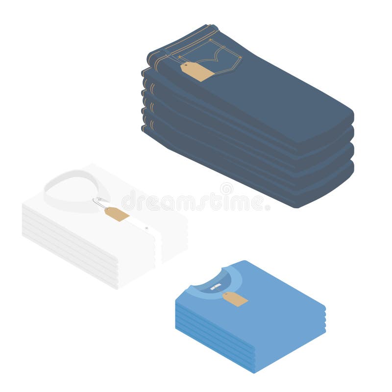 Stack Folded Clothing Stock Illustrations – 1,380 Stack Folded Clothing ...