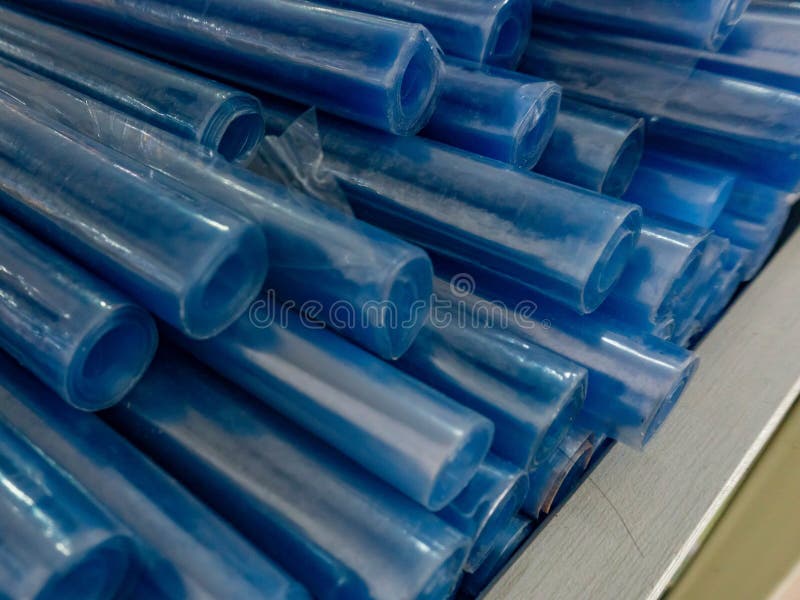 Pile of Plastic Roll. Plastic for Book Cover Stock Photo - Image of ...