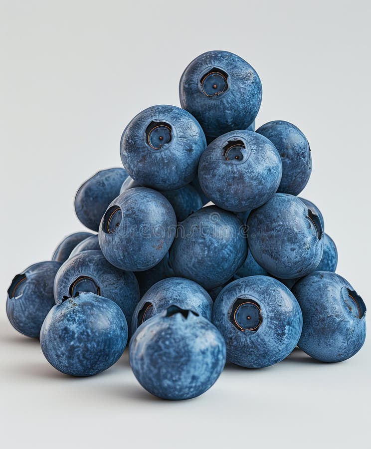 Stack of Blueberries stock illustration. Illustration of delicious ...