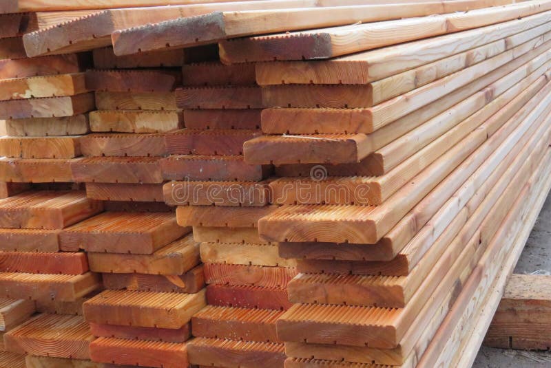 The Stack Board for Construction. Building Material Stock Image - Image ...