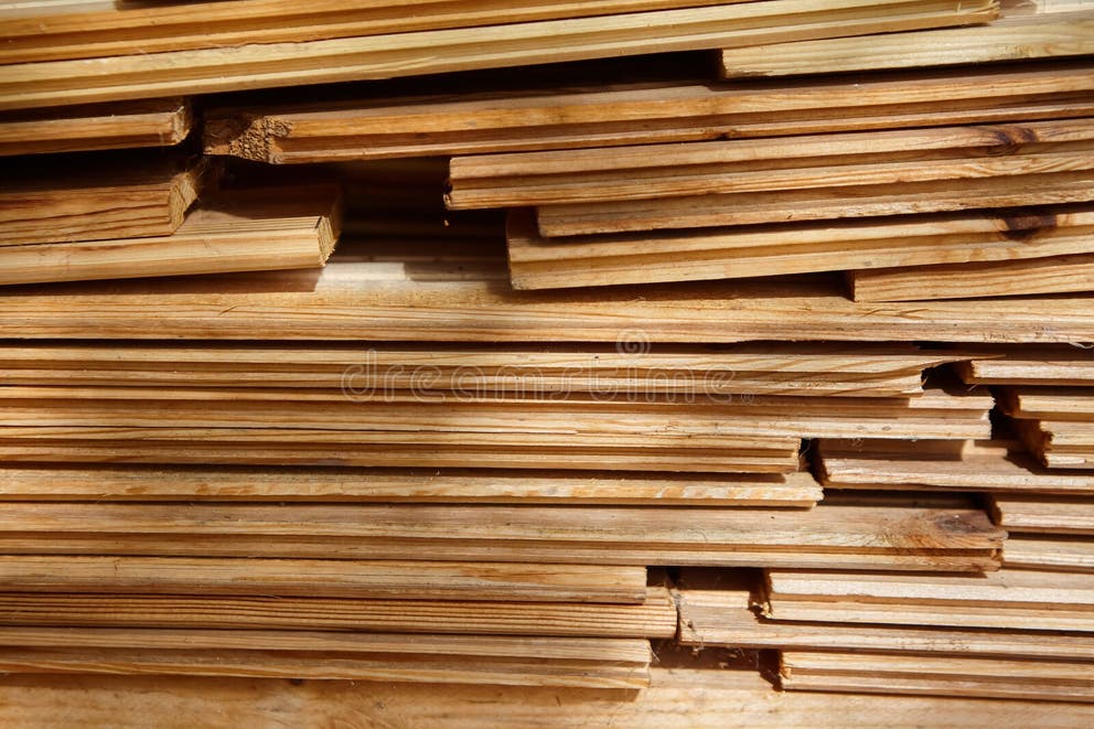 A Stack of Boards and Timber for Construction and Repair. Stock Photo ...