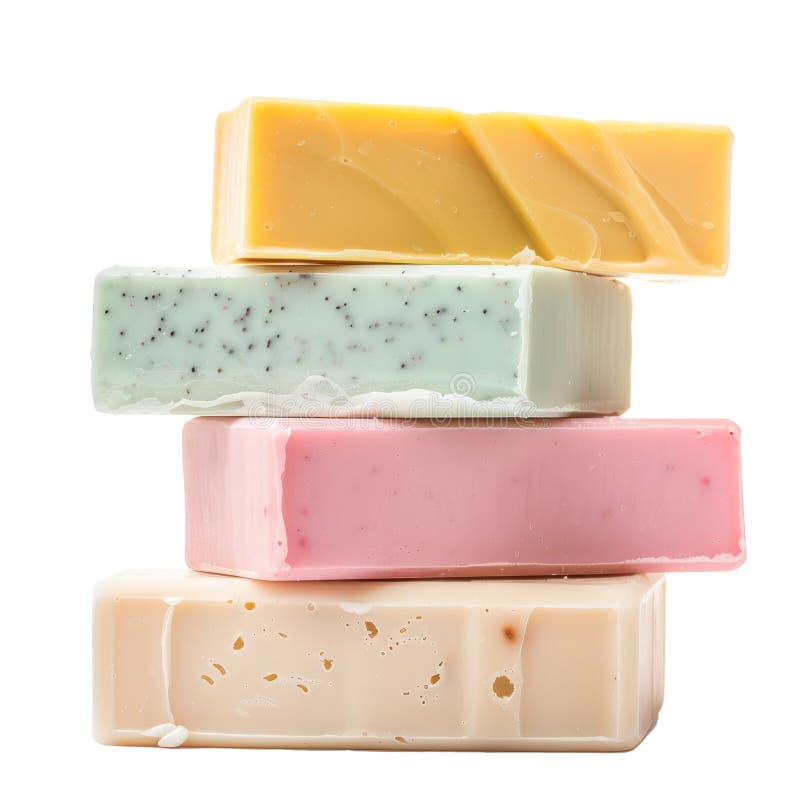 Stack of Body Wash Soap Front View Isolate Stock Illustration ...