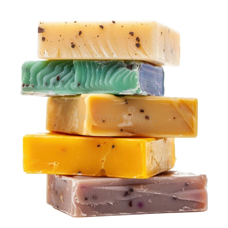 Stack of Body Wash Soap Side View Isolate Stock Illustration ...