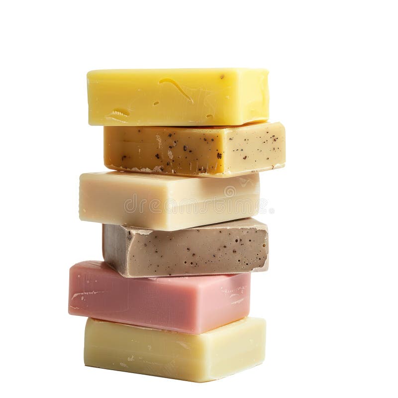 Stack of Body Wash Soap Side View Isolate Stock Illustration ...